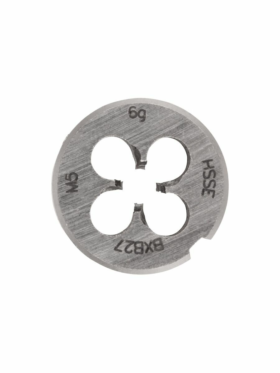Плашка круглая М5х0.8 мм, диаметром 20 мм NORGAU Industrial метрическая, для нарезания резьбы с крупным шагом, по DIN223, HSS-Е