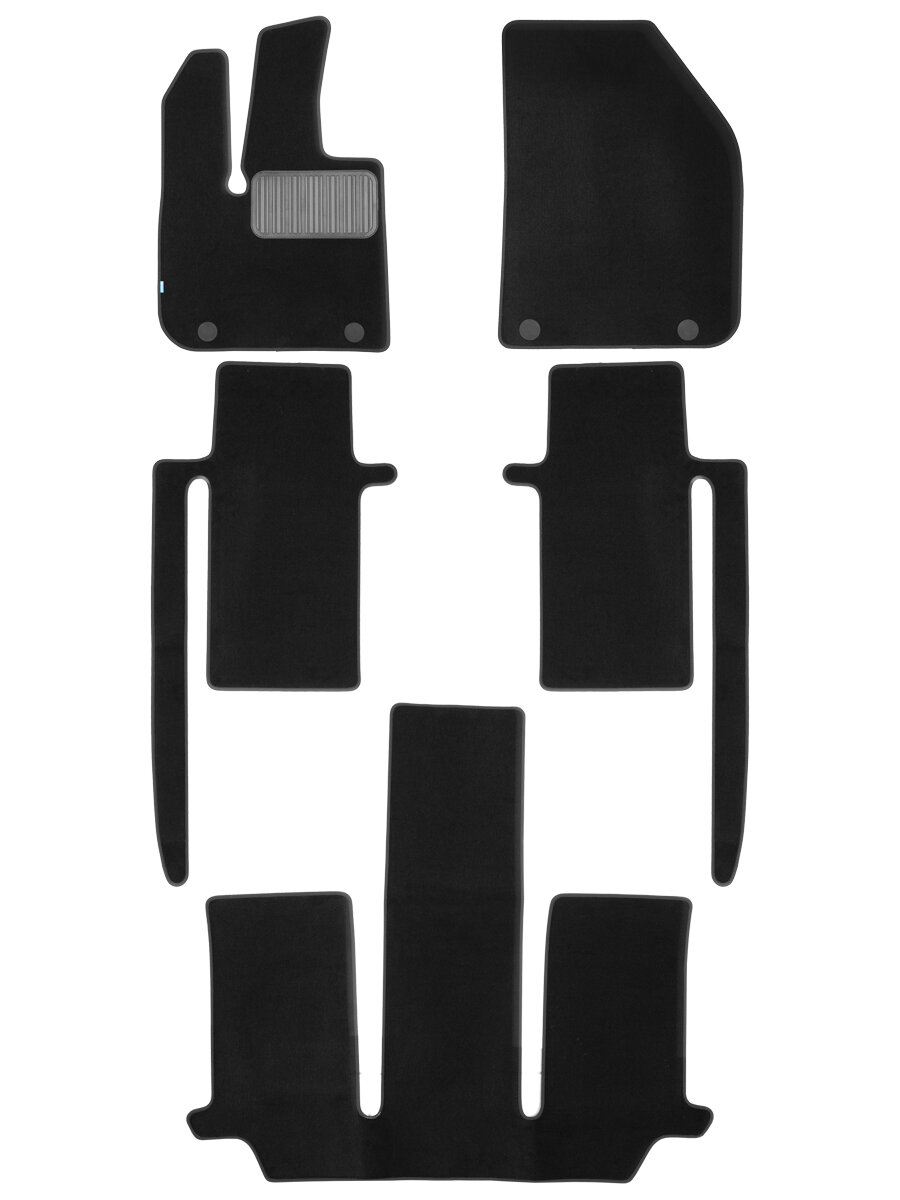 Коврики ворсовые для Lynk & Co 900 2025-н. в. Внедорожник 5 дв. 5 шт. коврики текстильные в салон Klever Premium