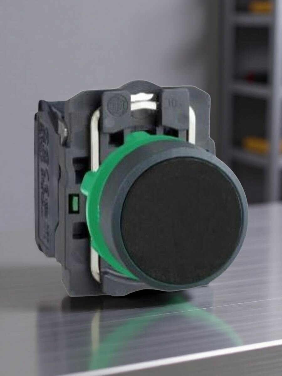 Кнопка с возвратом чёрная 1НО XB5 Schneider Electric XB5AA21