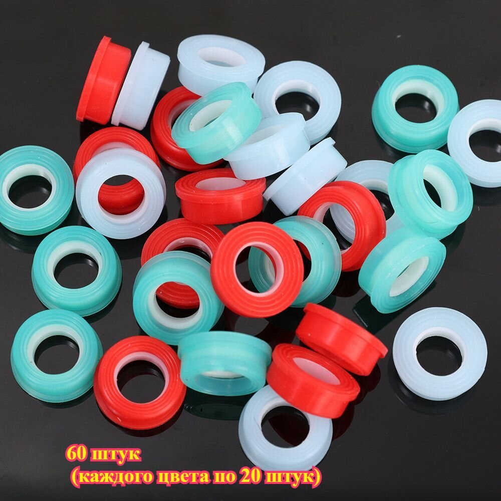 Многоразовое силиконовое уплотнительное кольцо для крана, 60 шт.