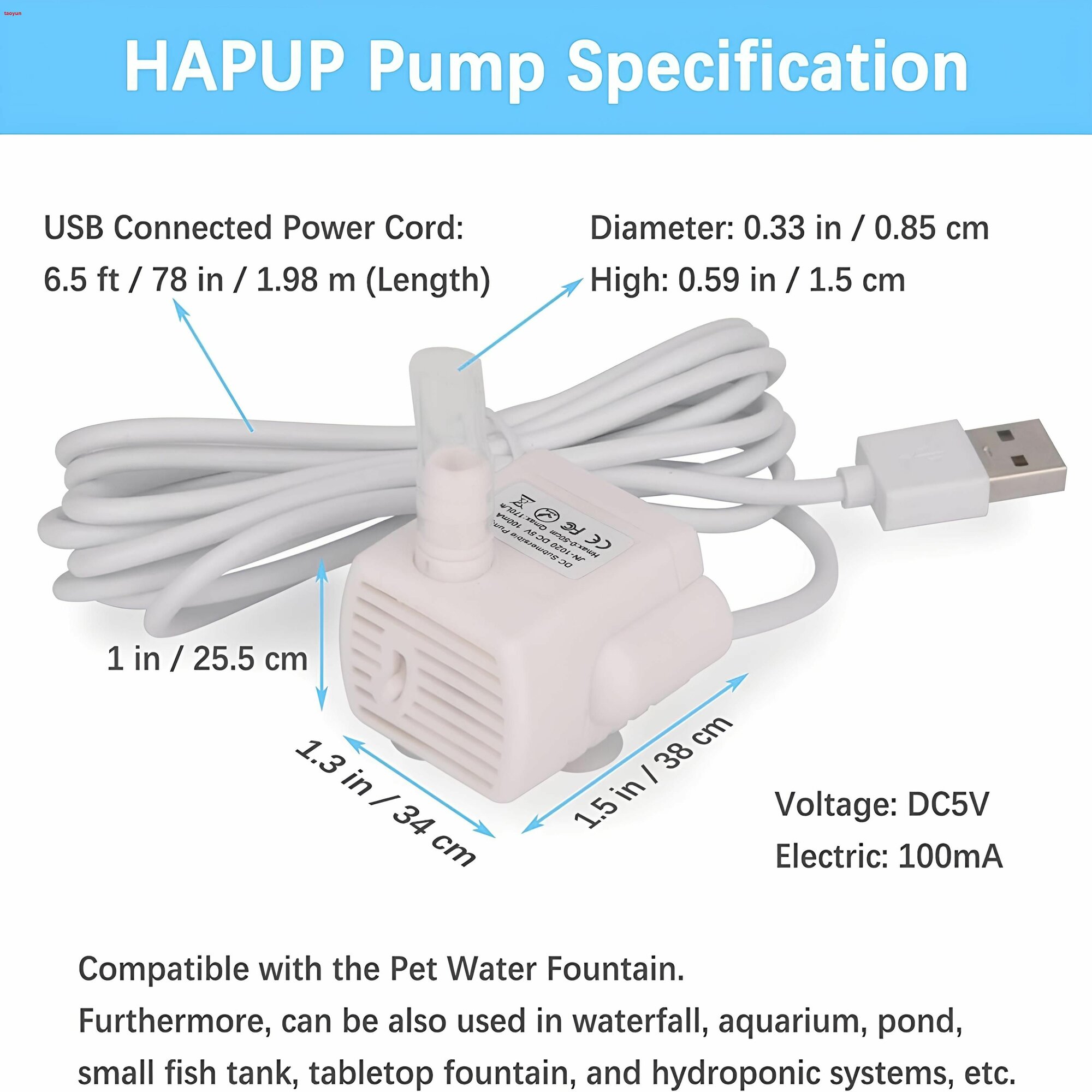 Сменный Насос Для Фонтана Для домашних Животных