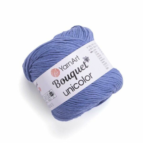 Пряжа YarArt Bouquet Unicolor 3224 (4 мотка по 100г/200м) гиацинт