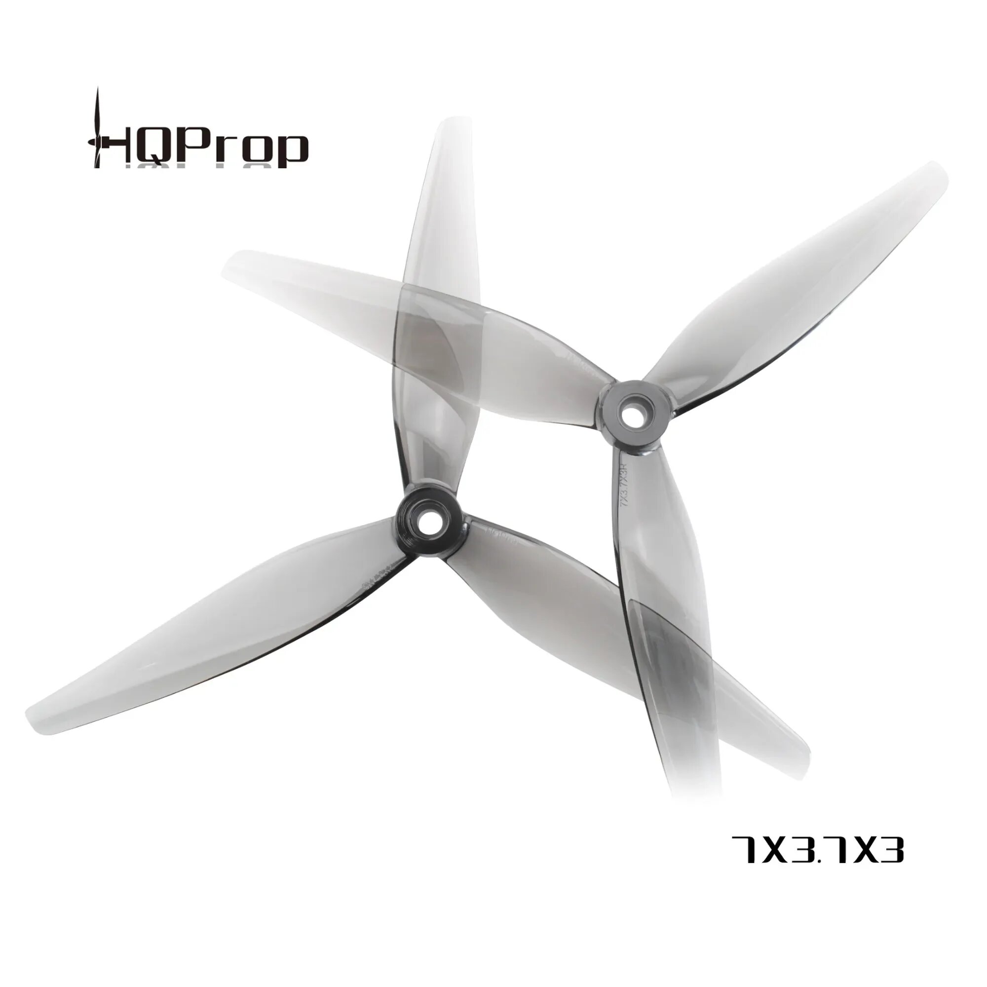 HQProp 7X3.7X3 Grey (2CW+2CCW) поликарбонат пропеллеры