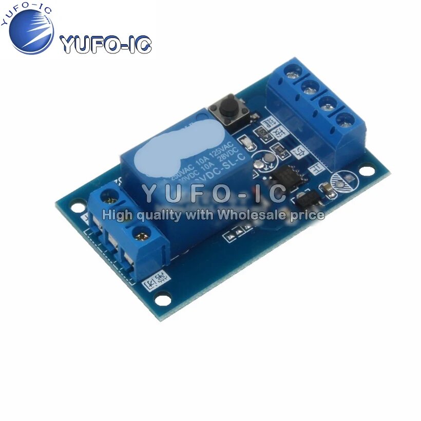 12 В, 1 ключ, 1 канал, бистабильный релейный модуль, автомобильный переключатель в стиле переключения, самоблокирующаяся остановка в один клик