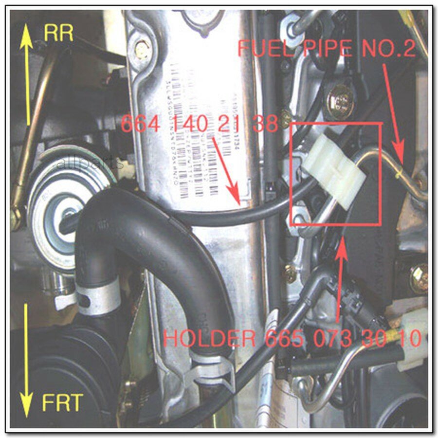 SSANG YONG 6641402138 Трубка