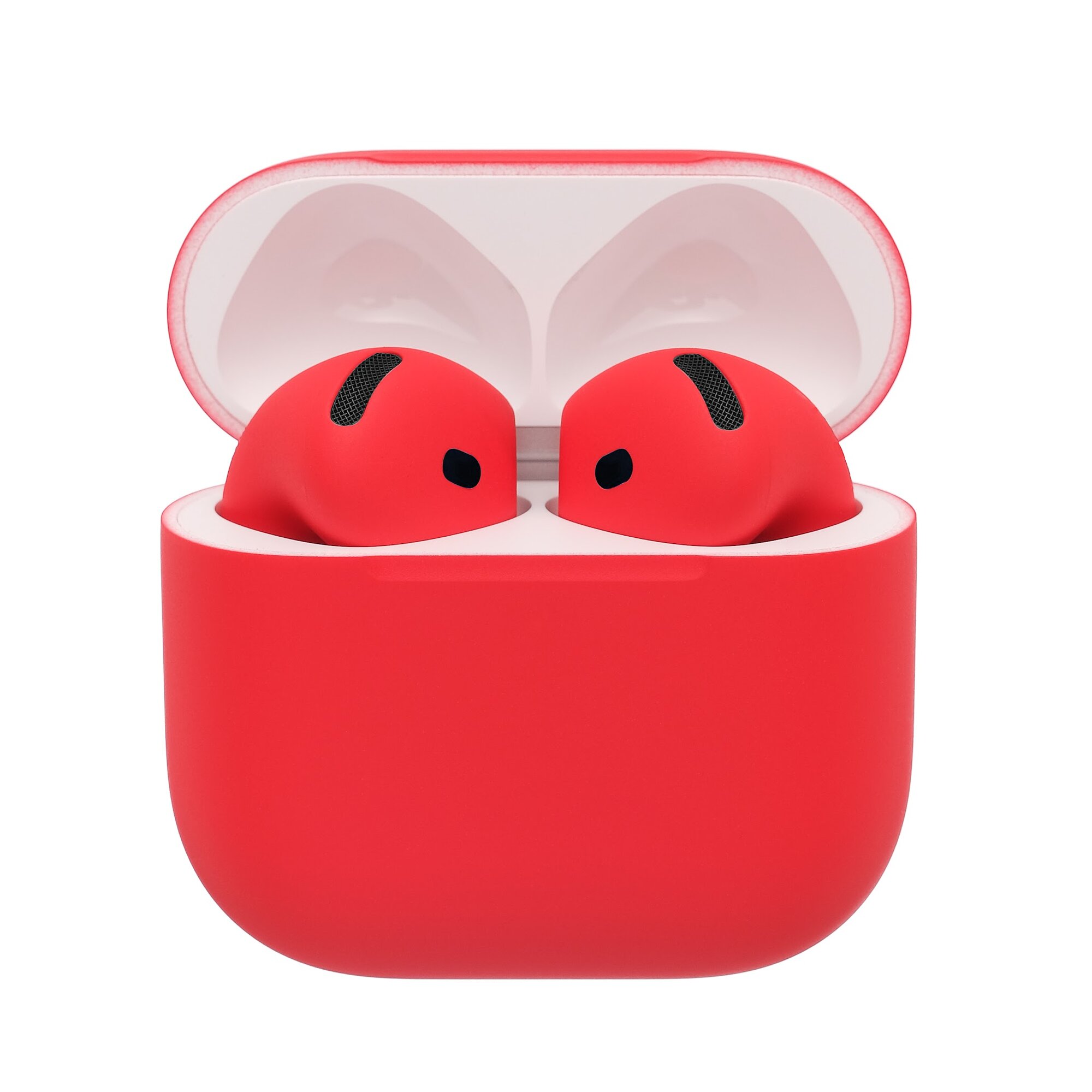 Беспроводные наушники Apple AirPods 4 Color без активного шумоподавления, Red (Красный матовый)