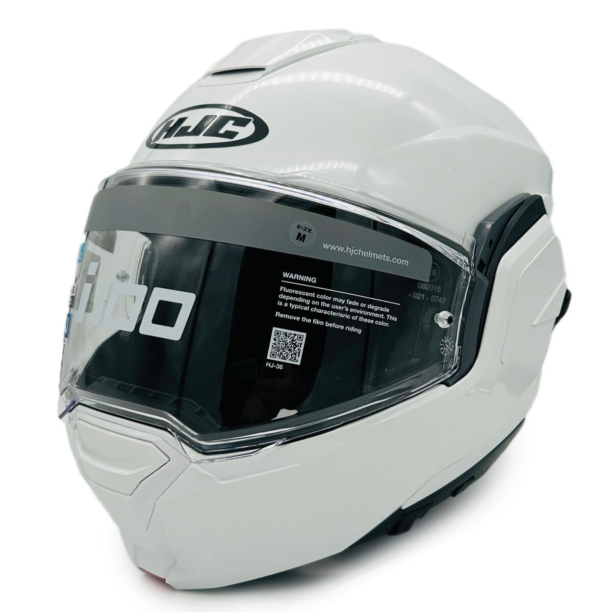 Мотошлем HJC I-100 PEARL WHITE. L. Белый