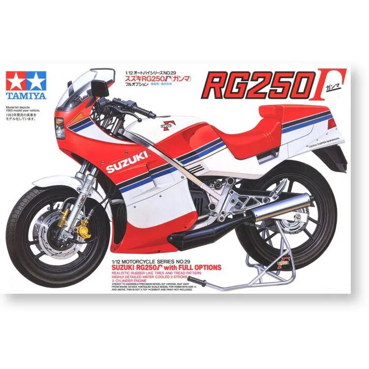 Tamiya TA14029 1/12 Suzuki RG250 Gamma сборная модель Мотоциклы, масштаб 1:12