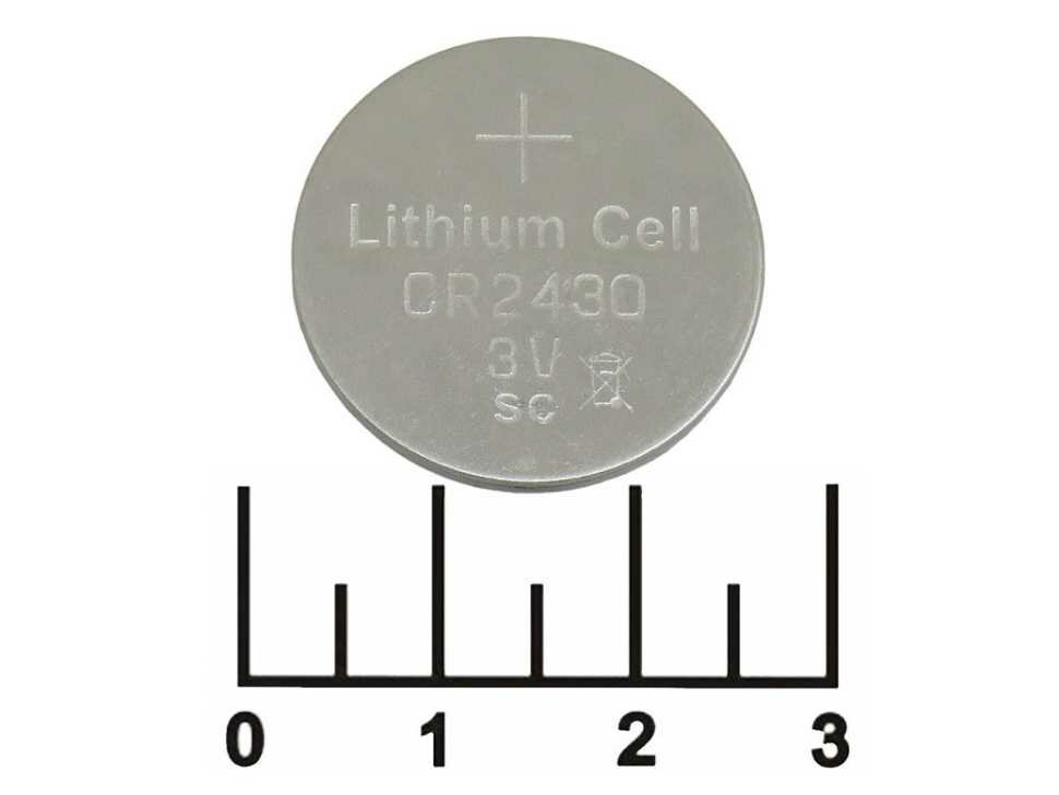Батарейка CR2430 3V Трофи Energy Power Lithium
