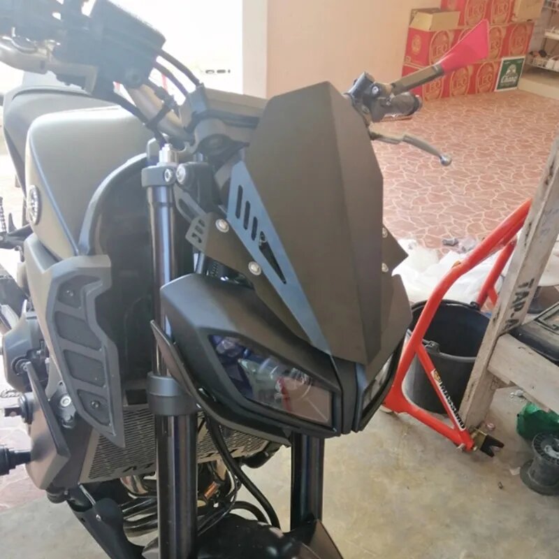 Ветровое стекло для Yamaha MT-09 FZ09 MT09 2017 2018 2019 2020, алюминиевое ветровое стекло, ветровой дефлектор воздуха, визор