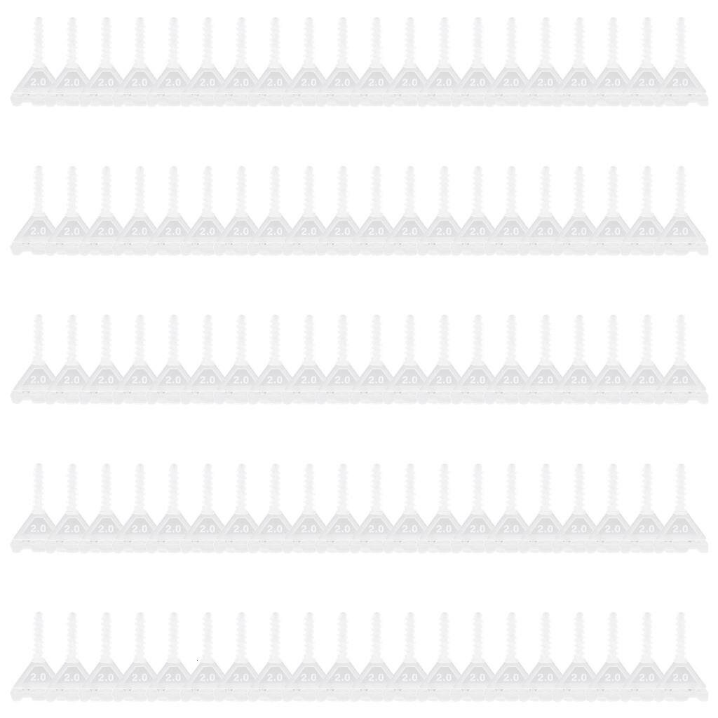 Керамические выравнивающие клипсы для плитки, 100 шт, 2.0 Спира L база