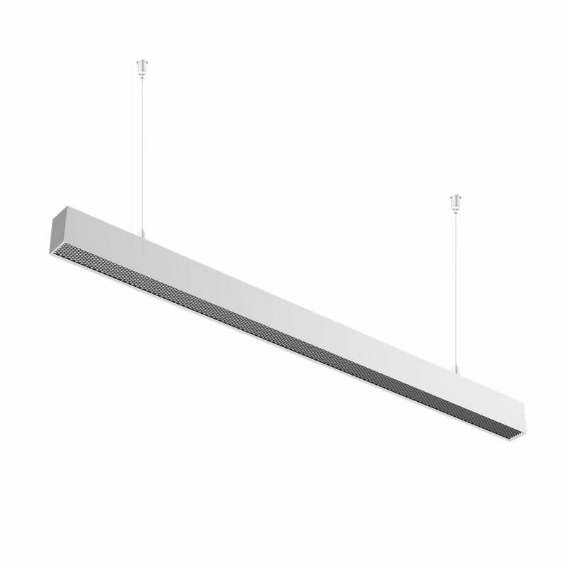 Светильник светодиодный ДПО/ДСО/ДСО OF 20 S 40 OPH 940 L1200 AL 1128х50х75мм 40Вт 4000К IP20 Ra90 подвесной/накладной линейный в компл. с тросом 1.5м алюм. Русский Свет 11112023292