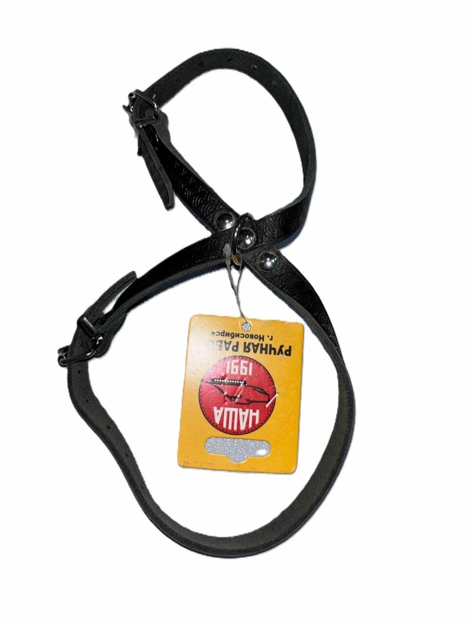 Анатомическая шлейка восьмерка Наша Ручная Работа, цвет черный