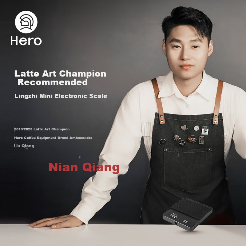 Hero Lingzhi Mini Кофейная Электронная Весы для Портер-Овер Точное Взвешивание Компактный Дизайн Черный Цвет：Черный