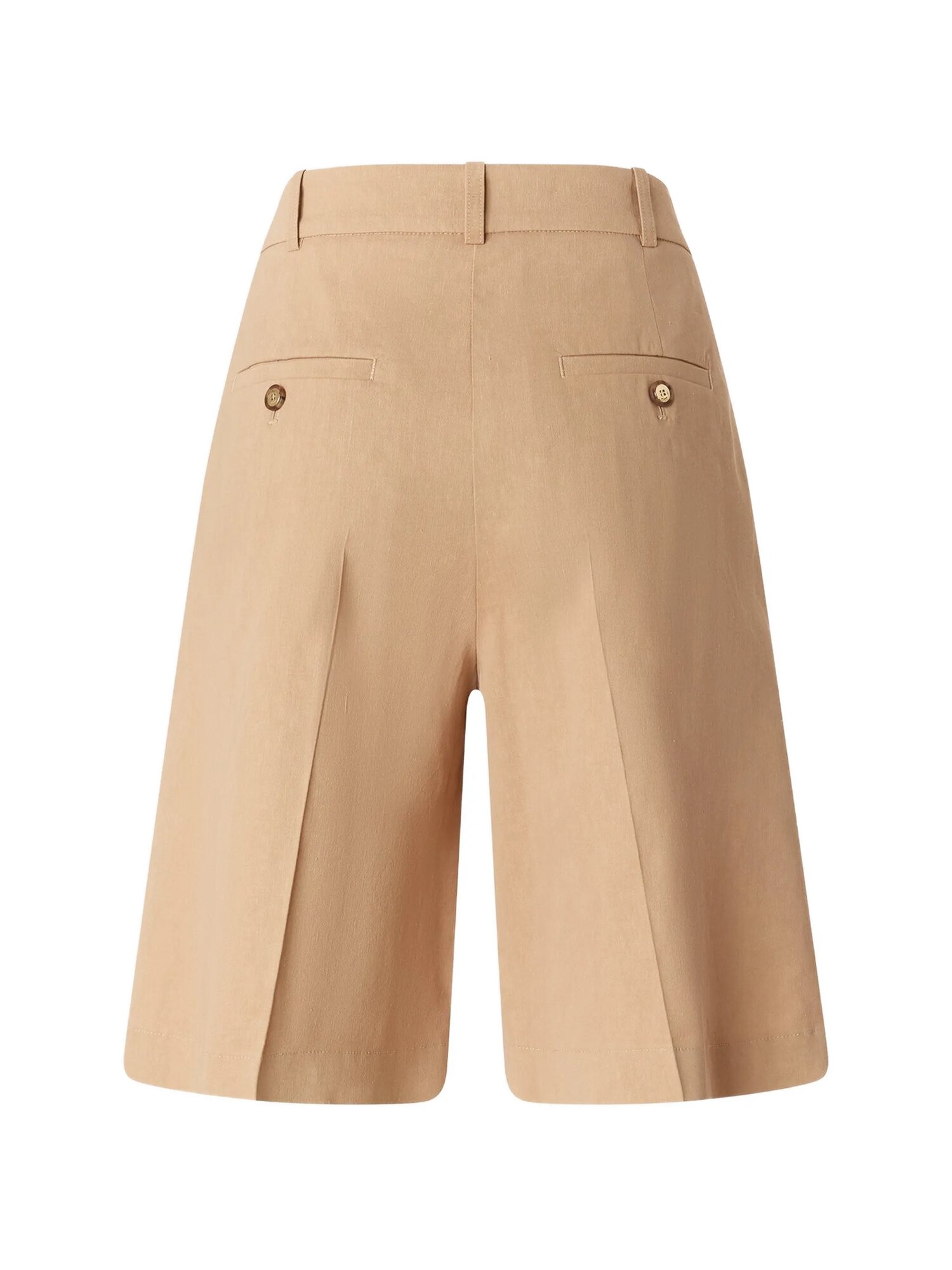 Шорты Pinko Pleated linen shorts, размер 48, brown — фото 1