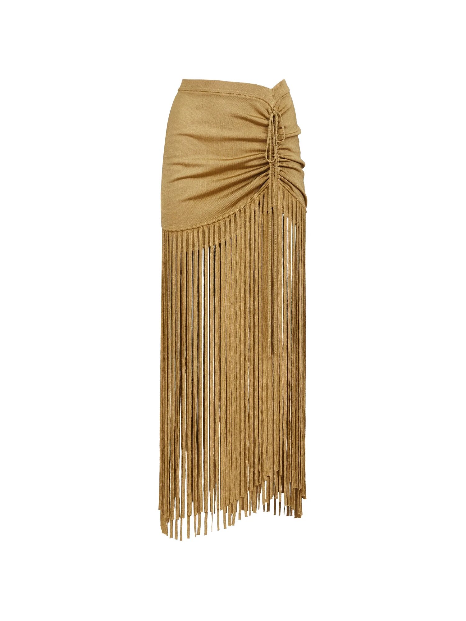 Юбка TOCCIN Amalia ruched fringed maxi skirt