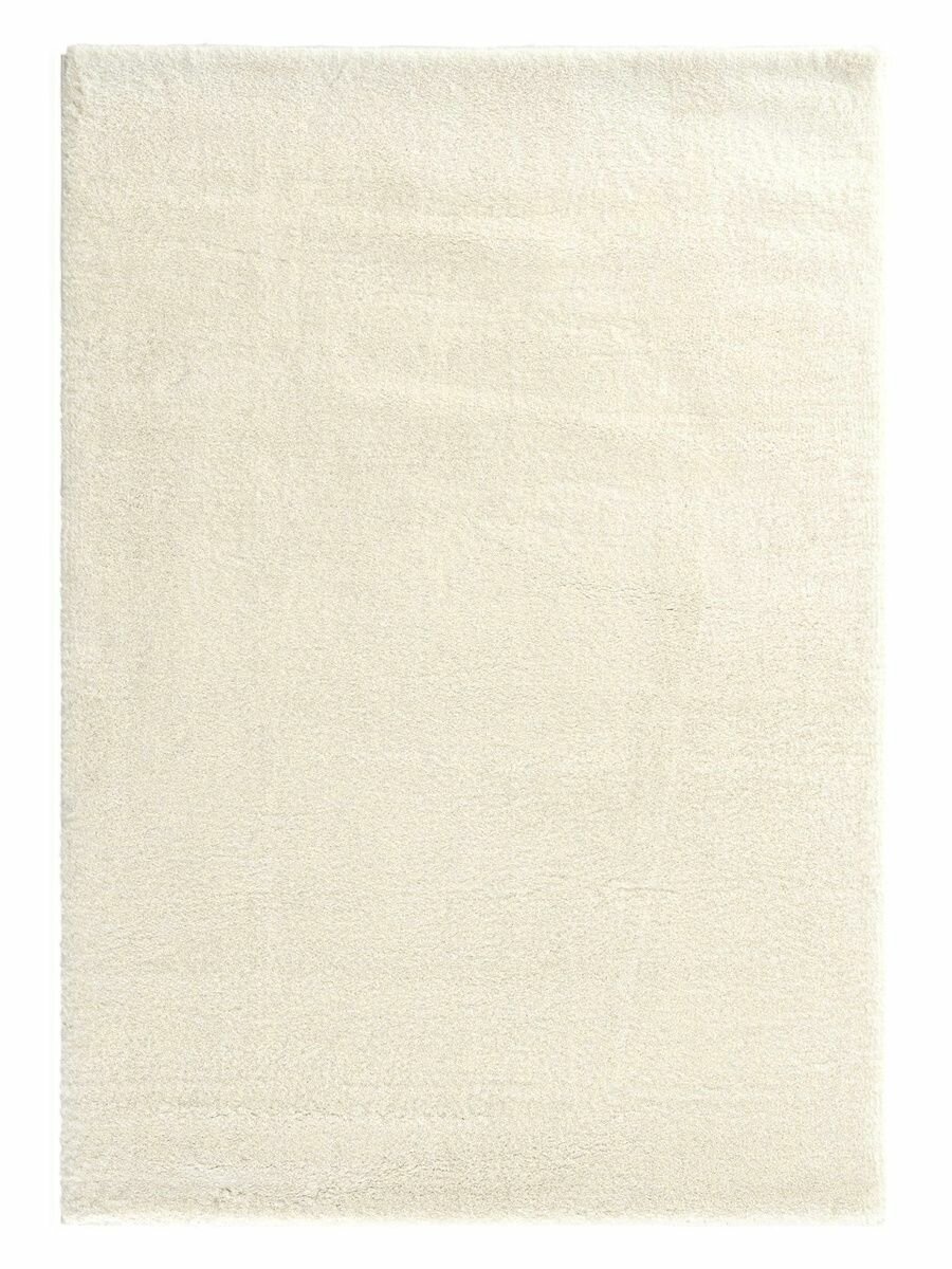 Ковер Cool Hali Comfy 1006 длинноворсовый шегги 133x190 см Альпийский хлопок (белый)