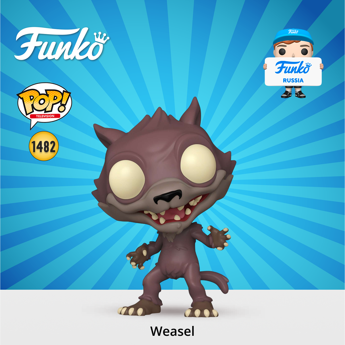Фигурка Funko POP! TV DC Creature Commandos Weasel (1482) 81034