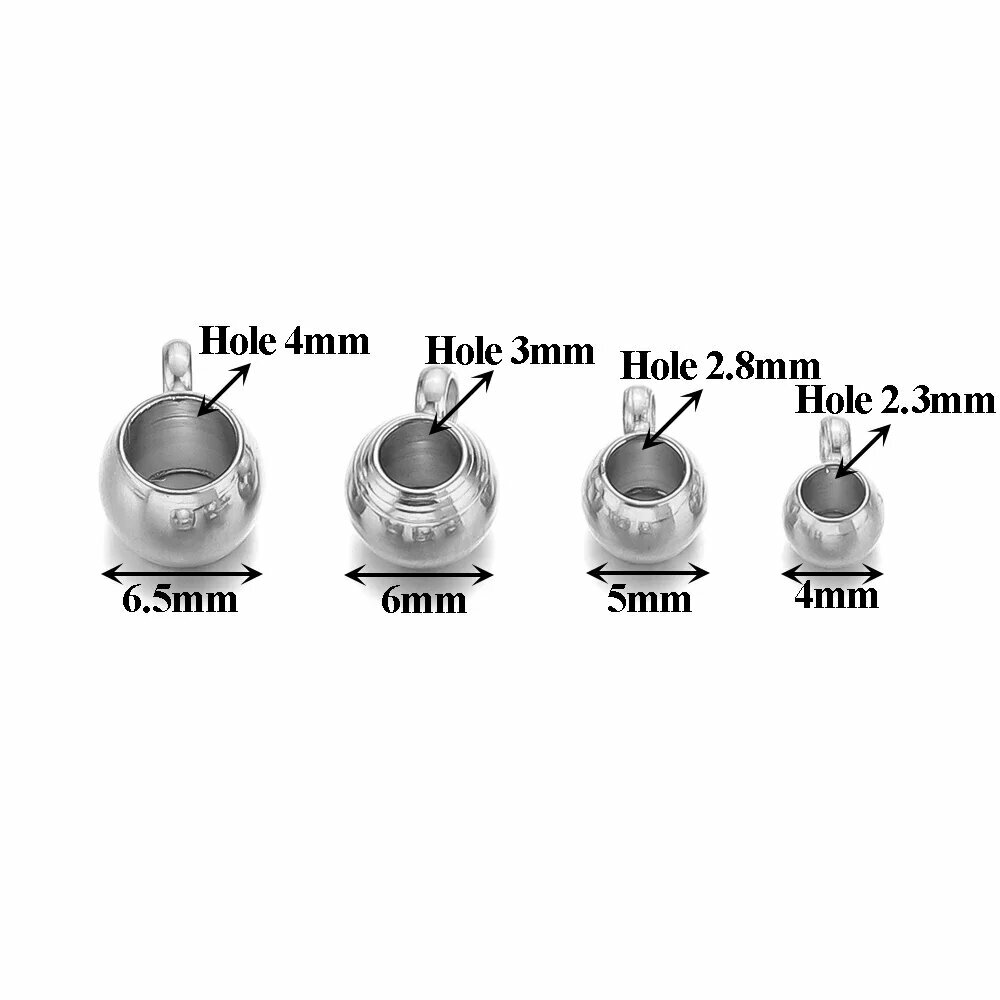 Бусины-разделители Semitree, нержавеющая сталь, золотистые, 2-4 мм 6x3mm hole, steel vertical