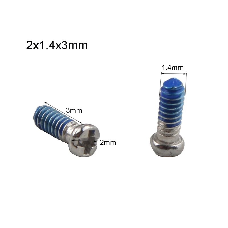 Шарнирные винты Rezem для очков 500 шт. 2.0x1.4x3mm