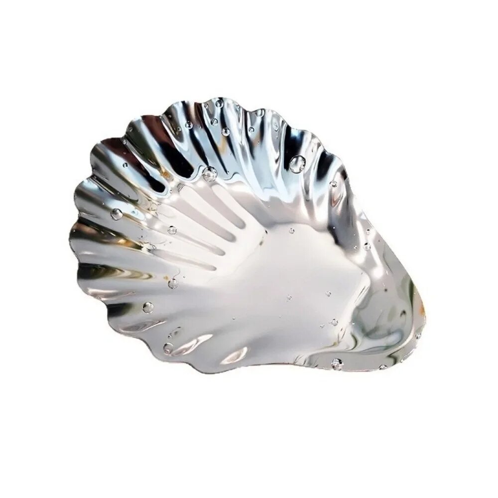 Тарелка в форме ракушки из нержавеющей стали