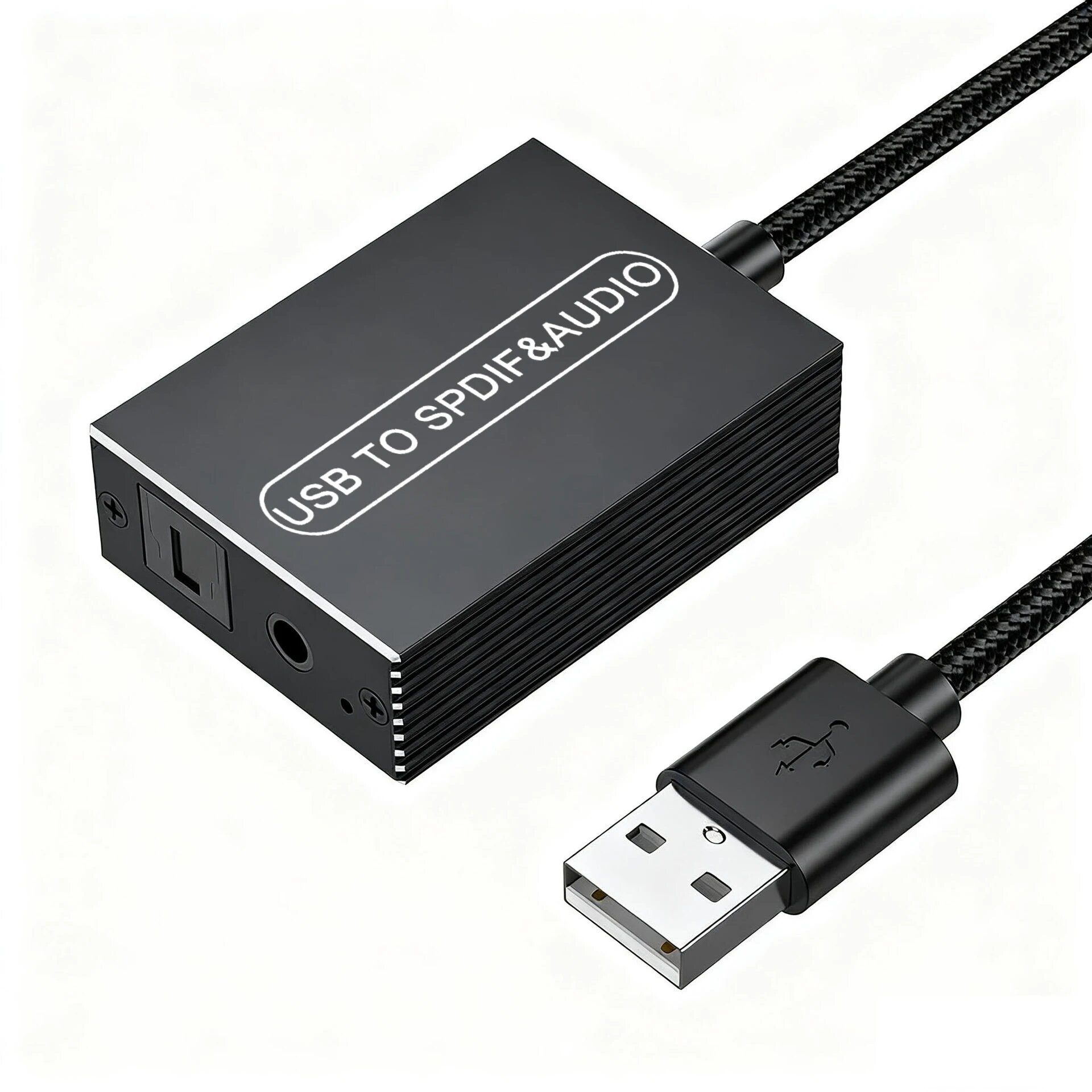 USB-SPDIF & Audio адаптер, черный, 1.2M