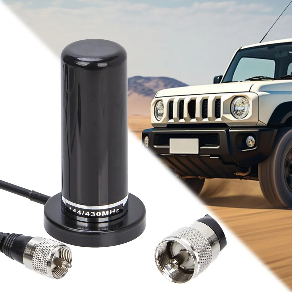 Автомобильная двухдиапазонная антенна PL259: VHF/UHF (144/430 МГц) с магнитным основанием