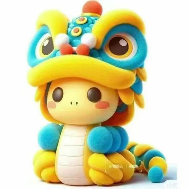 Гипсовые куклы, неокрашенные и окрашенные куклы, куклы в стиле Года Дракона, парковый стенд для граффити своими руками, прямые продажи от производителя, поддерживается выбор стиля.