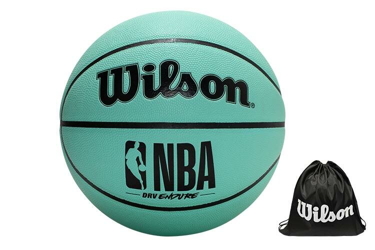 Мяч баскетбольный унисекс Wilson NBA Series PU Тренировочный, зеленый, размер 7, артикул 4885789