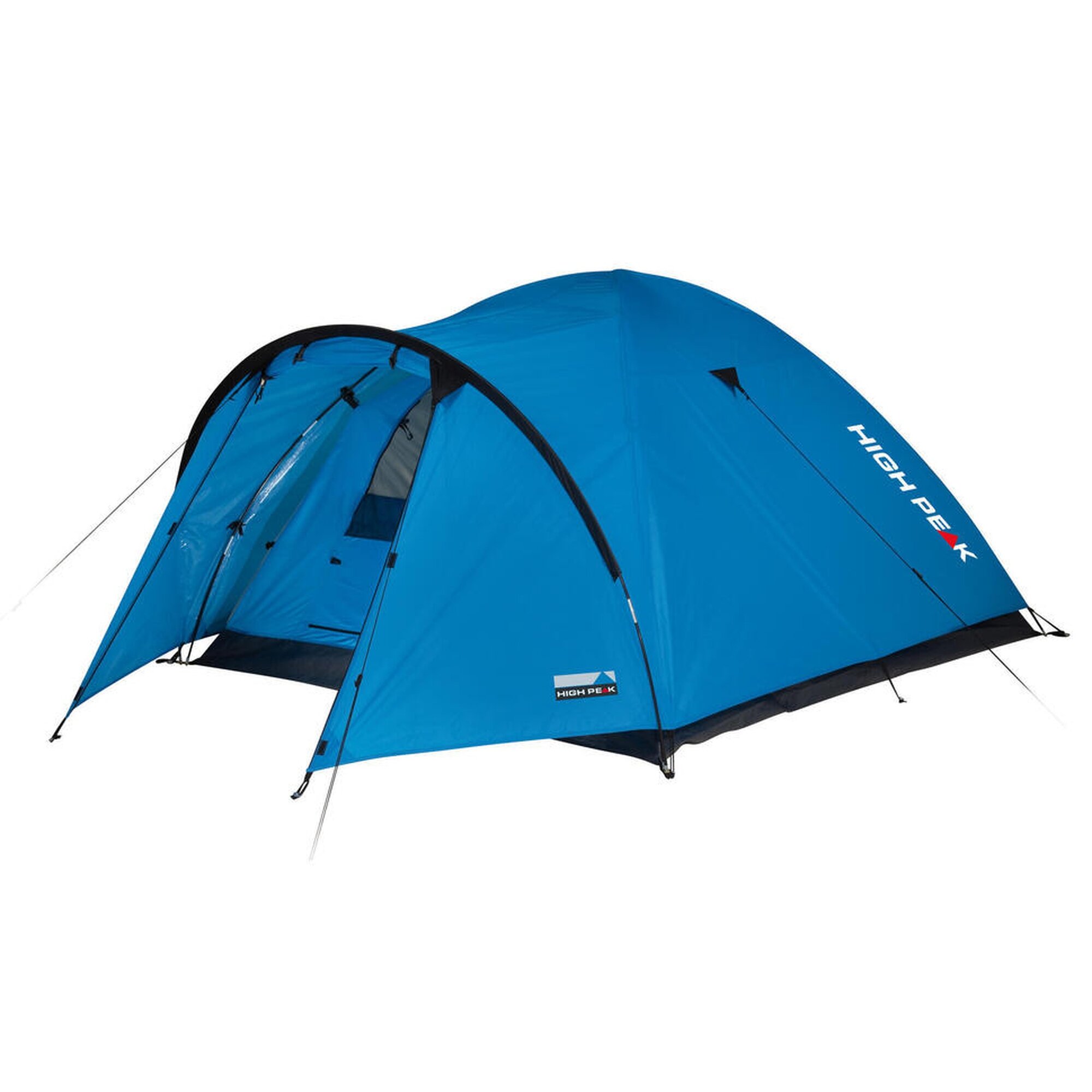 Туристическая палатка Decathlon High Peak Narvik 3 трехместная, купольная, с тамбуром, синий