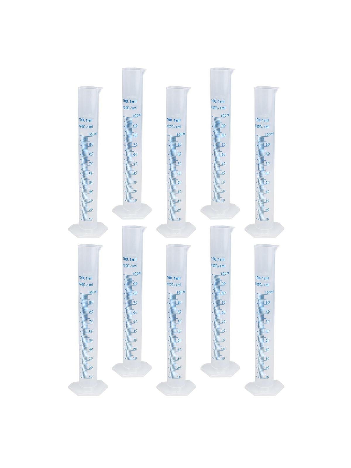 Лабораторные мерные цилиндры 10 мл для науки, колба для научных пробирок