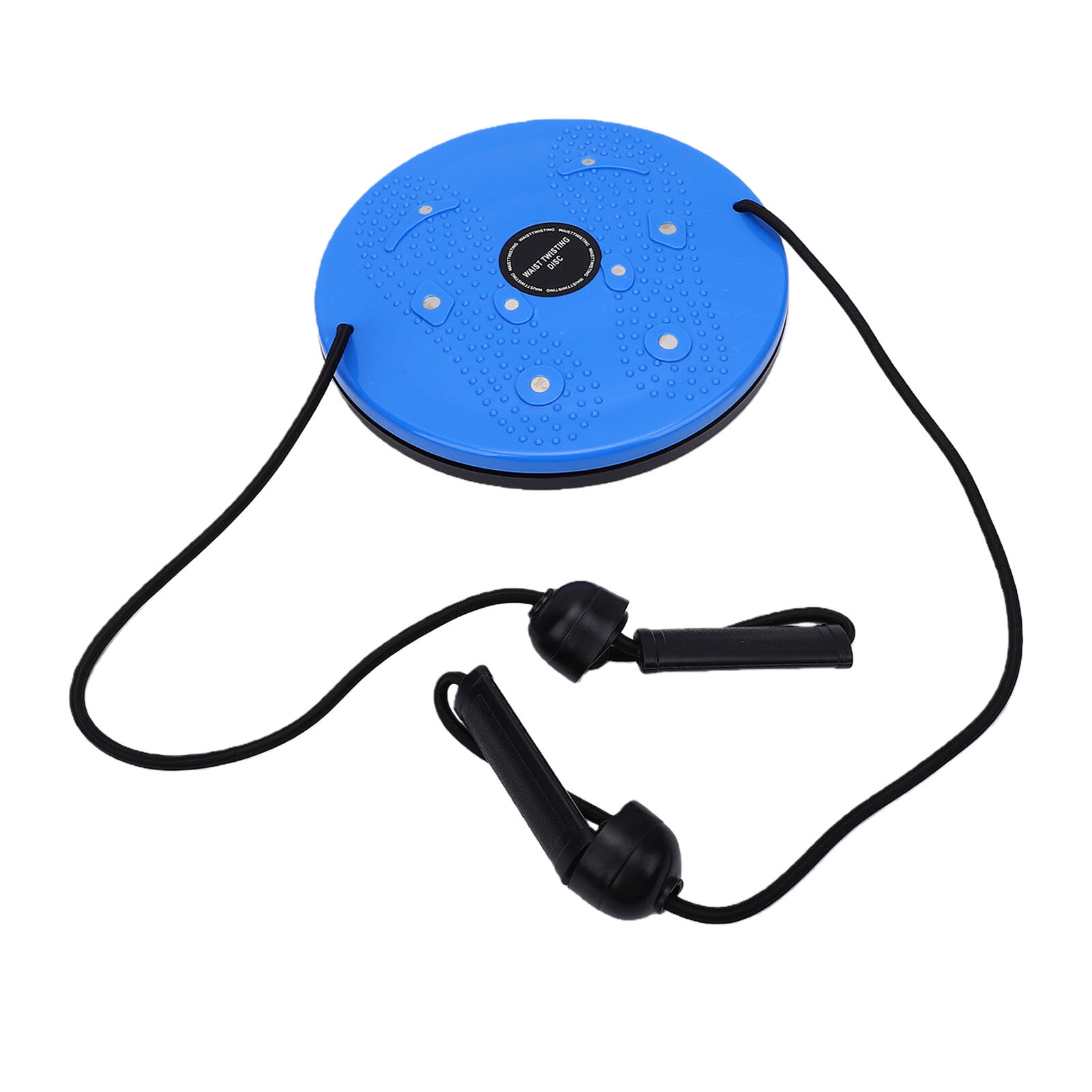Дисковая Доска Ab Twist Для Талии PP Balance Вращающаяся Скручивающаяся с Ручками Массажная Подошва для Ног для Похудения Рук, Бедер и Тазобедренных Суставов Синего цвета