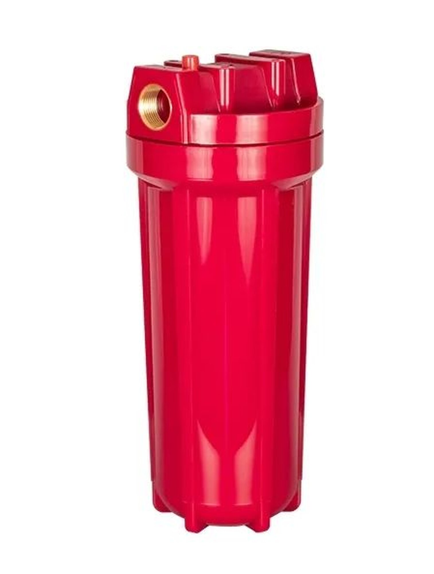 Магистральный фильтр для горячей воды Аквабрайт АБФ-ГОР-12 10sl размер Slim Line из усиленного полипропилена