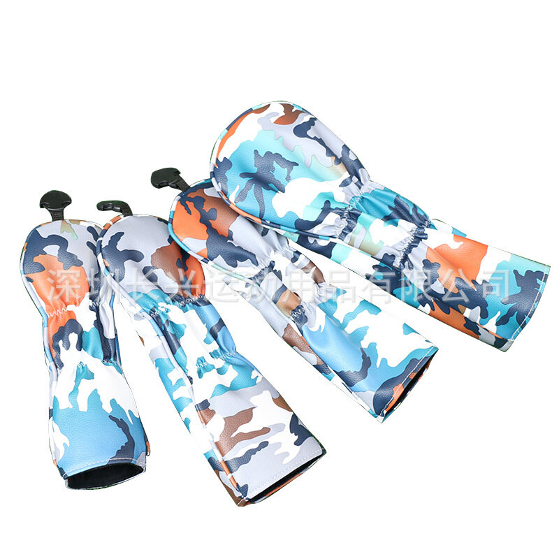 Чехлы для клюшек для гольфа, деревянные чехлы для клюшек, камуфляжные чехлы для головок клюшек, комплект защитных чехлов.