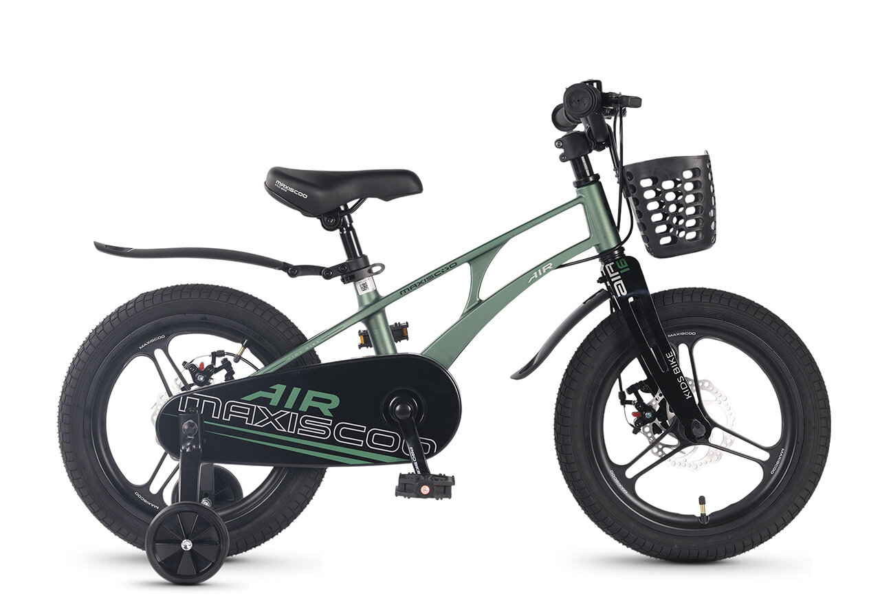 Детский велосипед Maxiscoo Air Pro 16' (2026) 16 Зеленый (100-115 см)