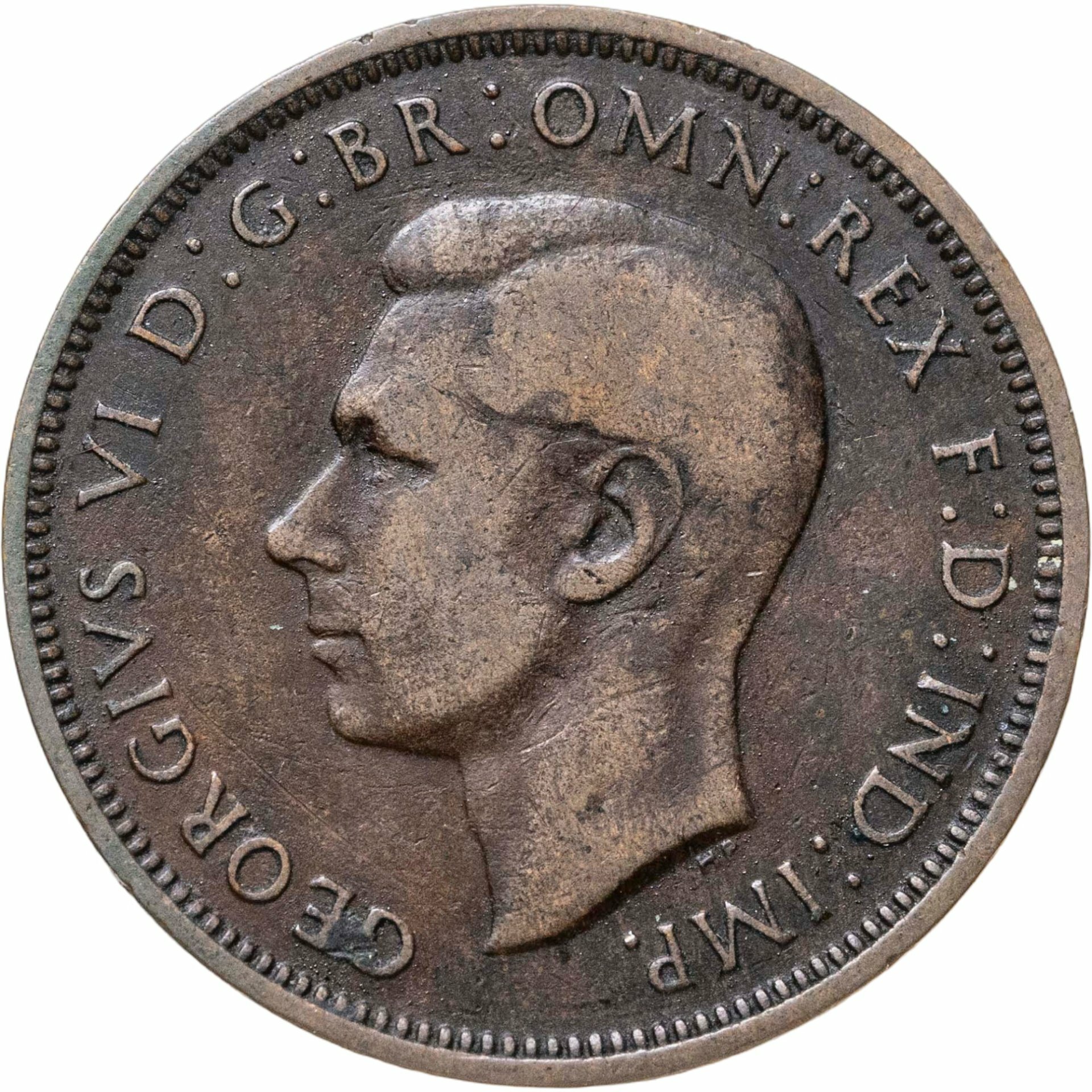 Великобритания 1/2 пенни (penny) 1940