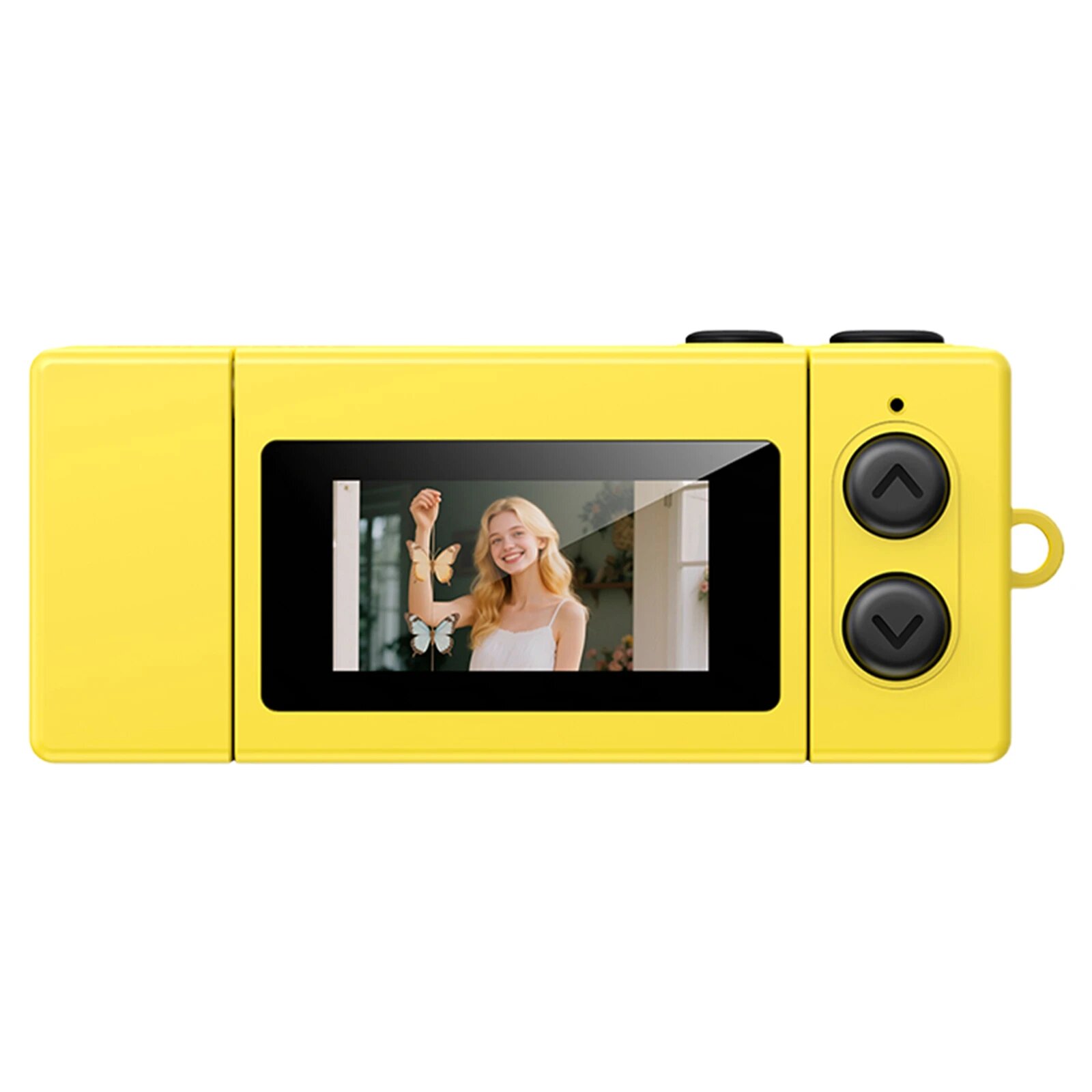 Цифровая мини-камера-брелок 1080P Желтый, Yellow
