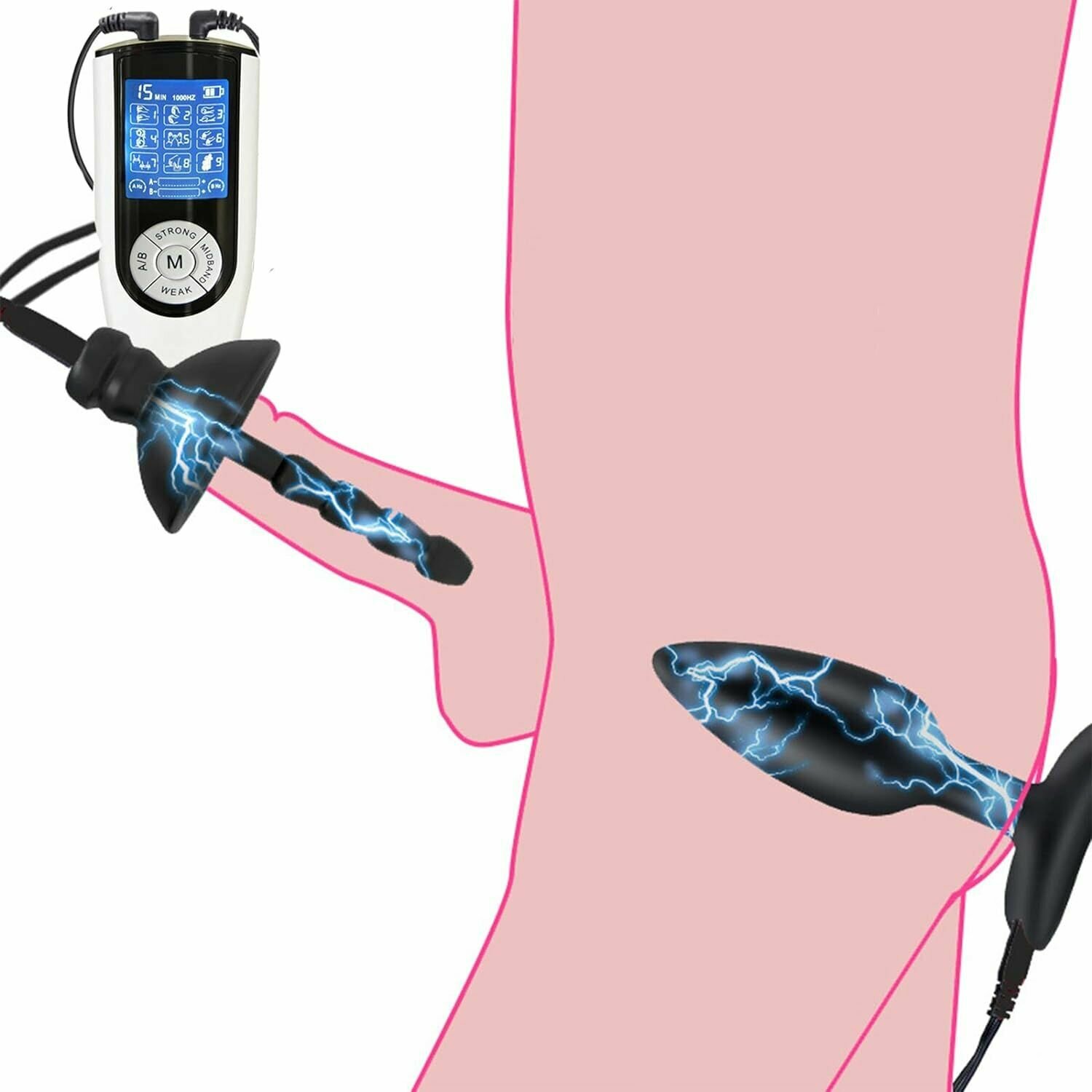 Зонд для члена / Электростимулятор уретры и ануса