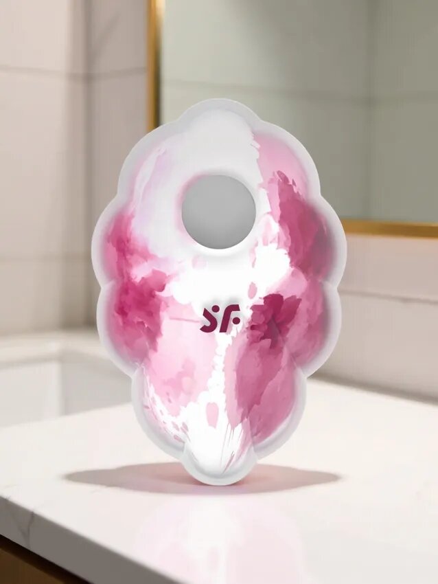 Вакуумный стимулятор клитора Satisfyer Cloud Dancer, силикон, 23 режима, 9 см( в пакете)
