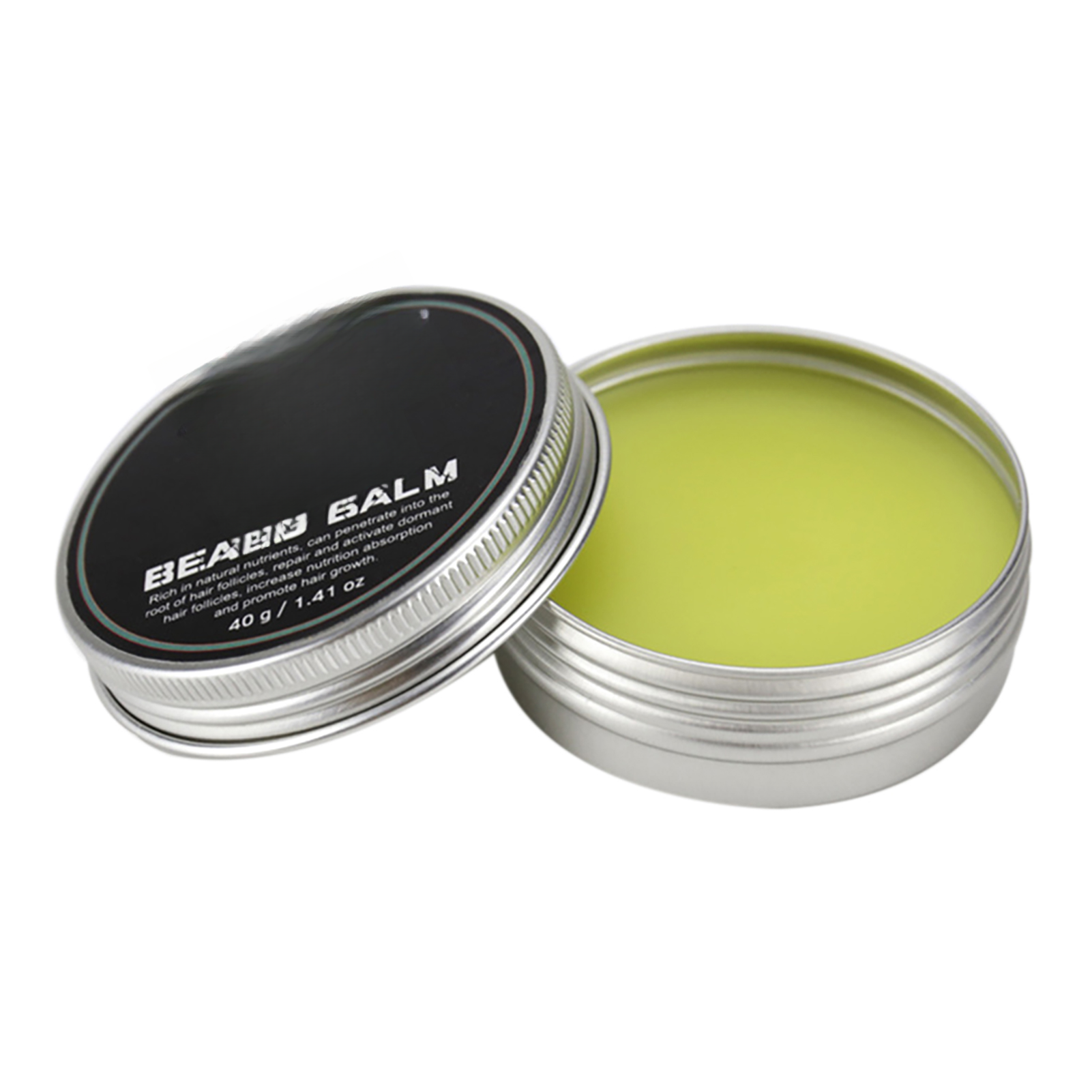 Мужской воск для усов и бороды натуральный органический балм для ухода за бородой 40г 1.41 унции размер упаковки 73*73*27мм 2.87*2.87*1.06 дюйма вес упаковки 55г 1.94 унции 1 шт