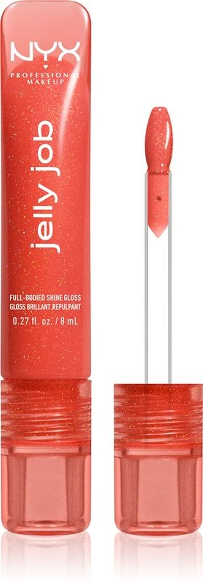 NYX Блестящий блеск для губ с эффектом придания объема Jelly Job 7,5 мл оттенок Jelly Squeeze