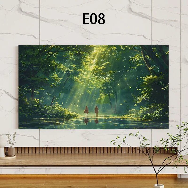 Пылезащитный чехол для телевизора, полиэстер/хлопок, 8 стилей 55 inch, 08