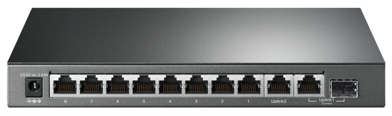 Настольный коммутатор TP-Link TL-SG1210MP 10-портовый гигабитный на 8 портов PoE+