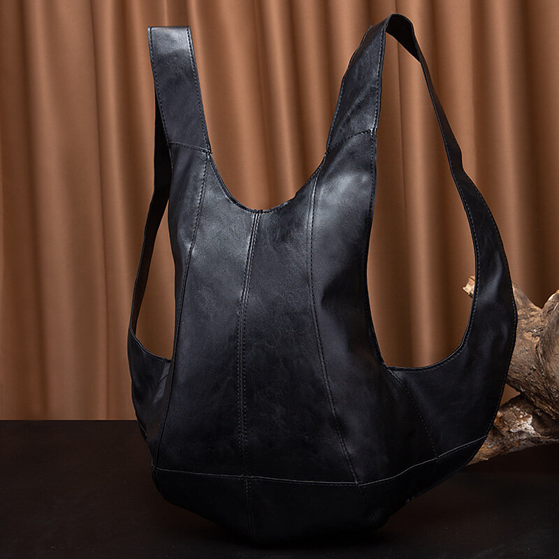 Европейский и американский винтажный рюкзак унисекс из мягкой кожи "крейзи хорс" в стиле "Битл", модный рюкзак для студентов, школьная сумка, повседневная дорожная сумка.