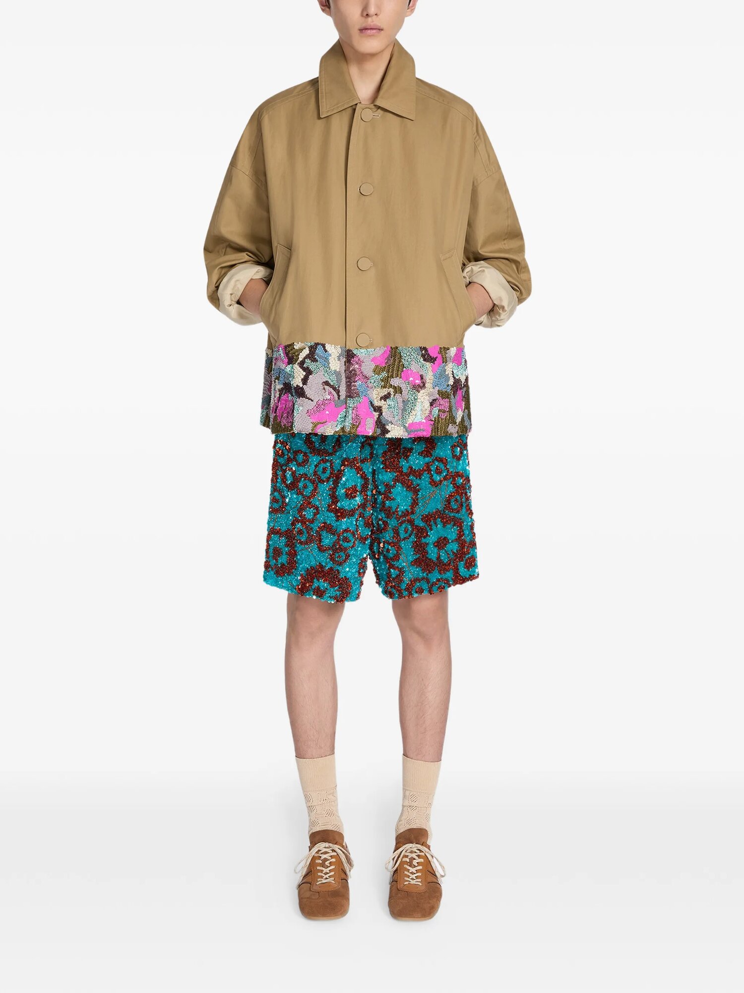 Шорты Dries Van Noten, размер 46, синий — фото 1