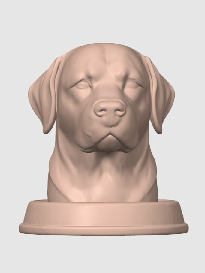 Эксклюзив! Статуэтка собаки - Лабрадор (8см, бежевый матовый) - Верный друг, подарок, талисман