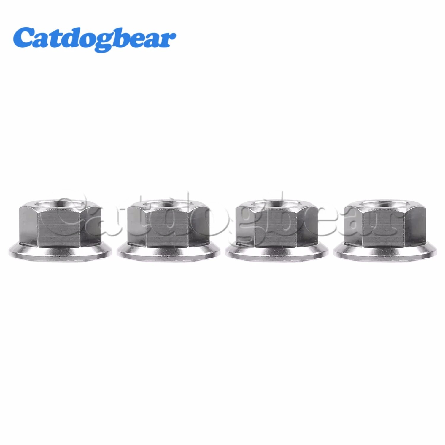 CATDOGBEAR Титановые болты M12X30 4шт M12 Pitch 1.25mm, Titanium, 30mm