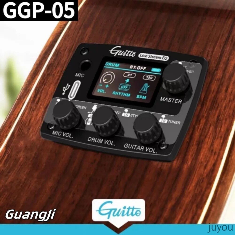 Трансакустический звукосниматель для акустической гитары Guitto GGP-05