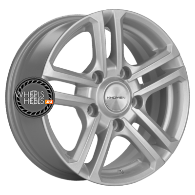 Диск автомобильный литой Khomen Wheels KHW1602 (Niva 4x4) 16x6.5 5x139.7 et40 dia98.5 F-Silver