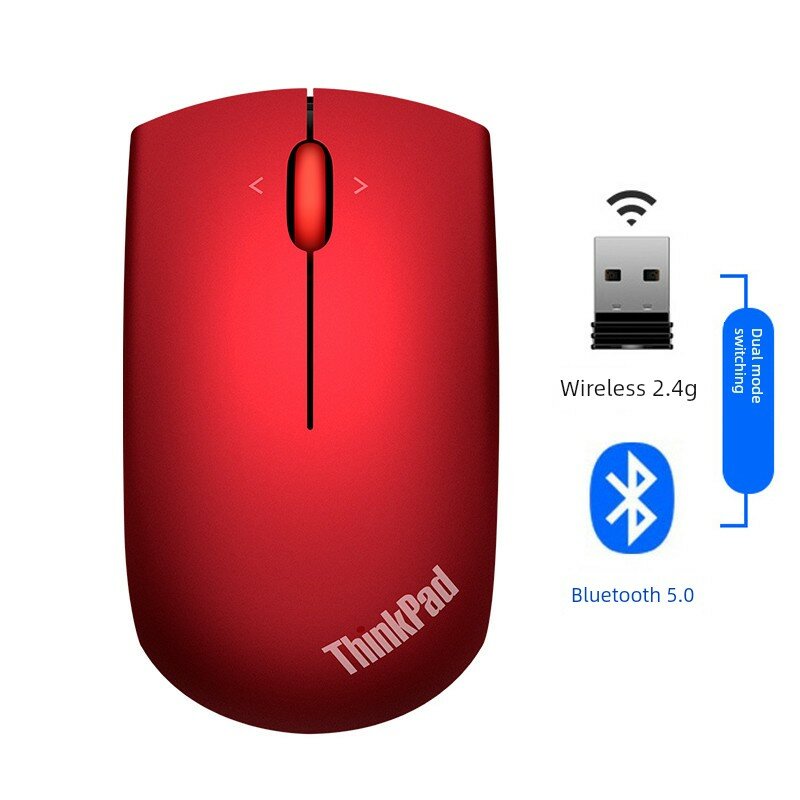 Оригинальная беспроводная Bluetooth-мышь Lenovo Thinkpad с двумя режимами работы для настольных компьютеров, офиса,